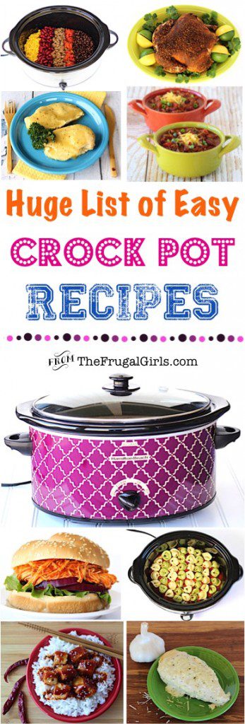 250 Easy Crockpot Recipes for Busy Nights! - The Frugal Girls