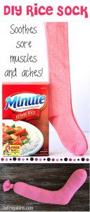 DIY Rice Sock Heating Pad! (Soothes Aches & Pains)