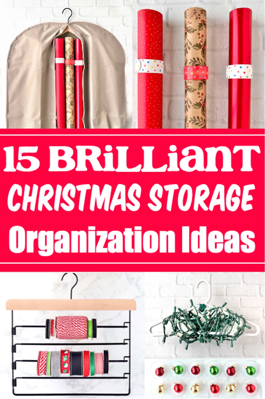 15 Christmas Storage Ideas! (Genius Hacks) - The Frugal Girls