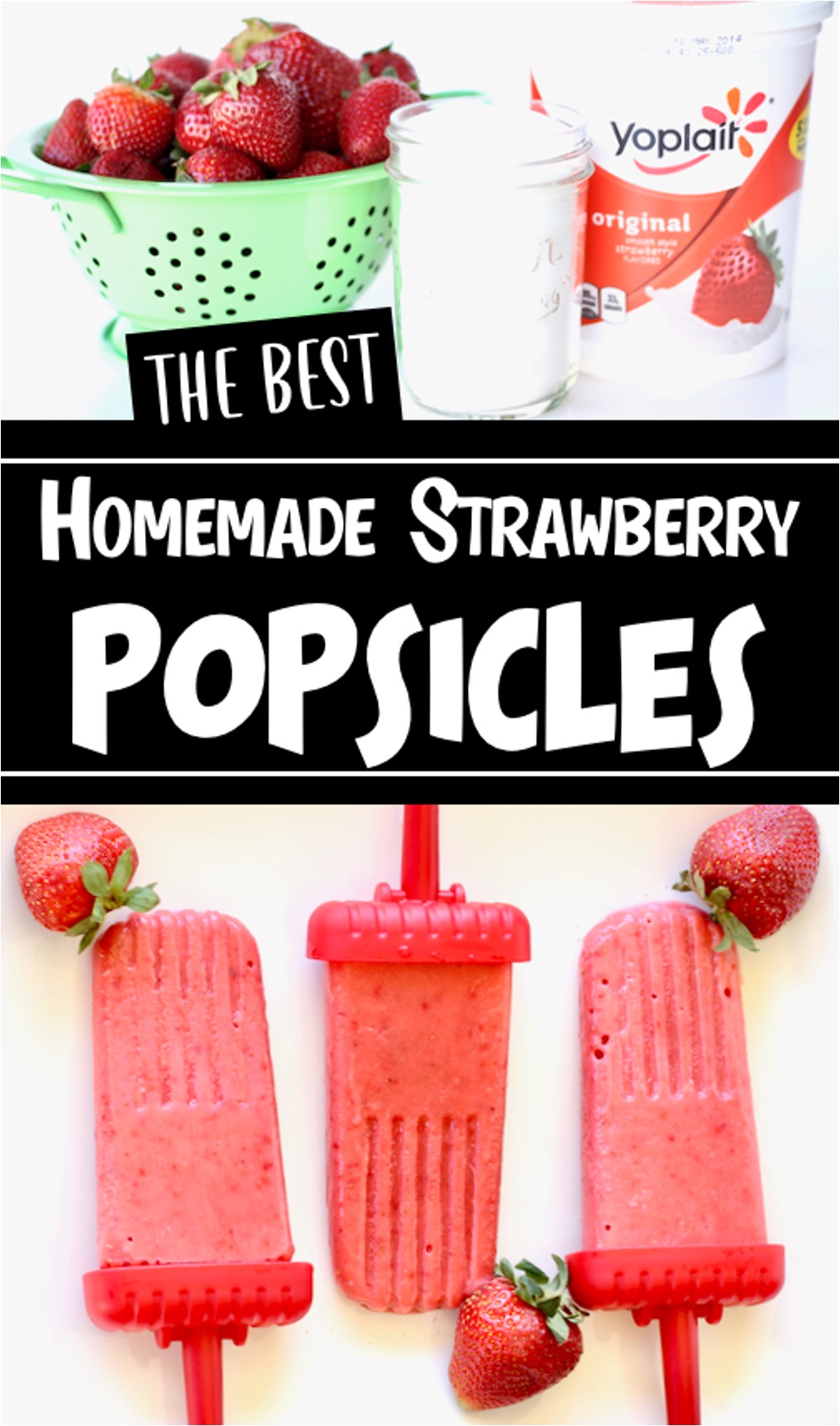 Homemade Fruit Popsicles (Just 3 Ingredients!)