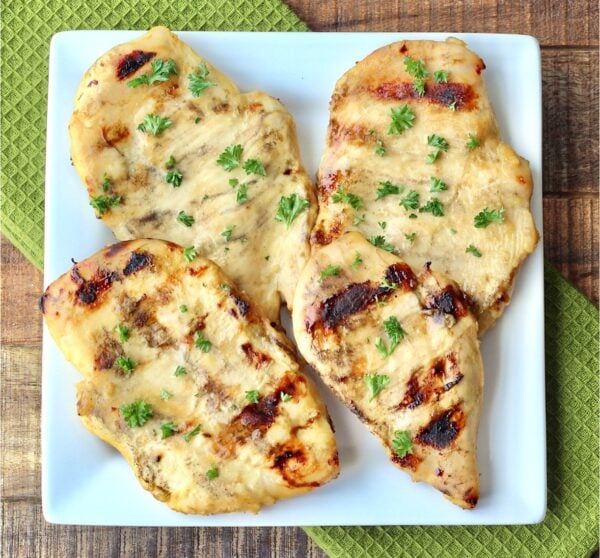 Honey Mustard Grilled Chicken (4 Ingredients)
